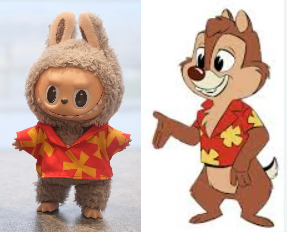 Chip and dale rescue ranger hawaiian shirt | Labubu Clothes (doll not ...